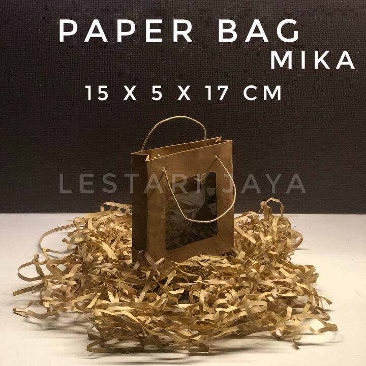(12 Pcs) Paper Bag Mika 15x5x17 Cm Tas Souvenir Tas Ulang Tahun Tas ...
