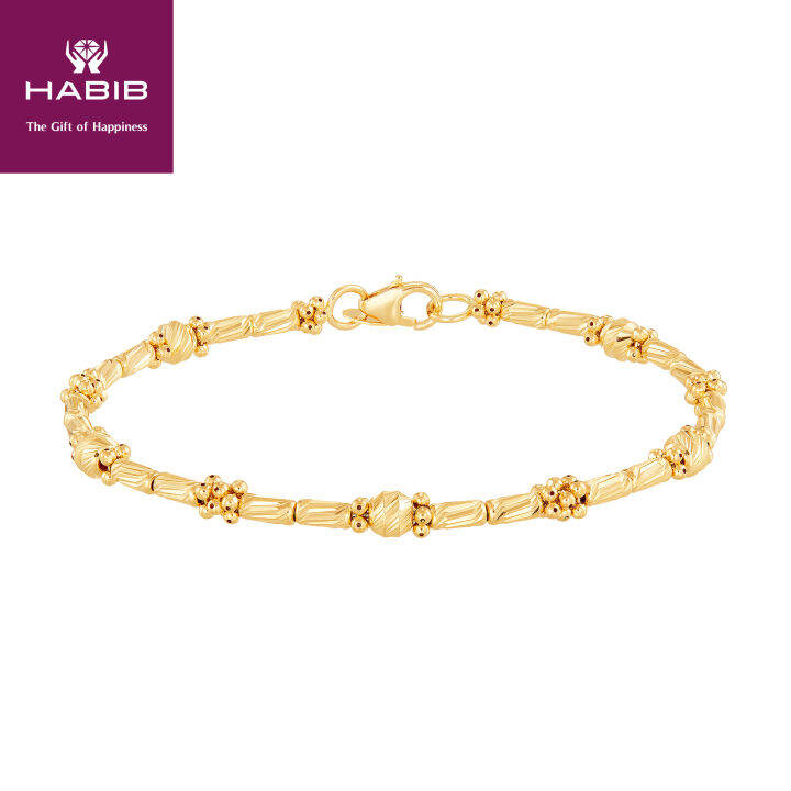 HABIB Oro Italia 916 Yellow Gold Bangle GB88271221 | Lazada