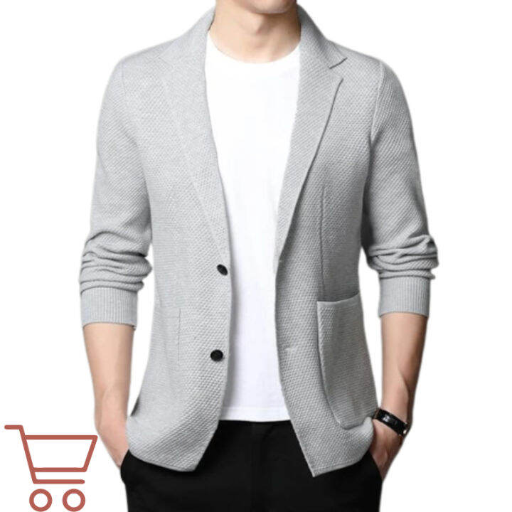 Jaket Rajut Ramly Jaket Pria Cardigan Pria Keren Kasual Bahan Premium ...