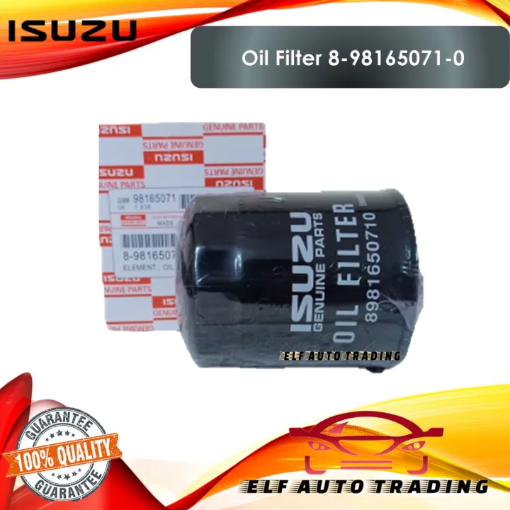 Oil Filter (8-98165071-0) Isuzu D-Max/Mu-x 4JA1, 4JK1 (2012 - 2020), CarFilter, Car Filter ...