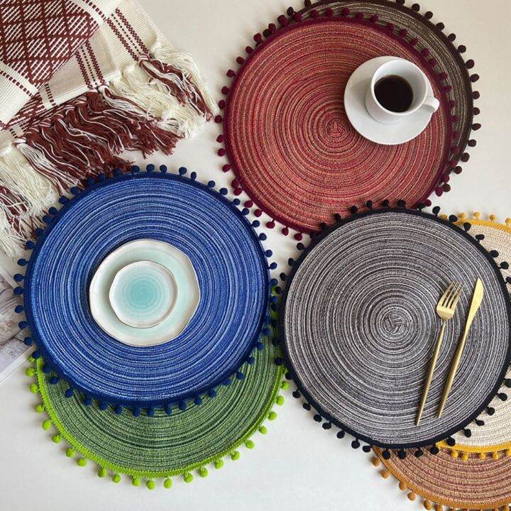 GUDAN กลมกลมๆ 13/38ซม. ค่ะ ทนความร้อนทน ผ้าคอตตอน ป้องกันการลื่นไถล ผ้า ...