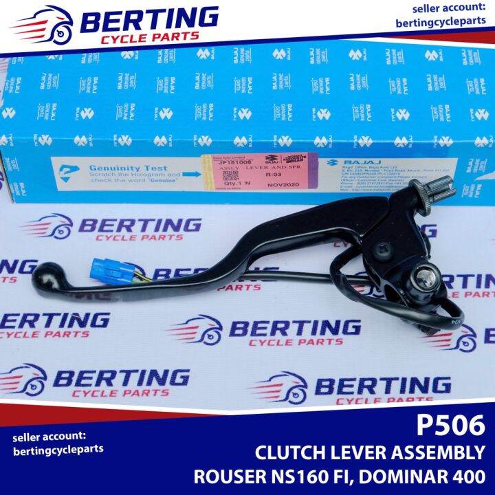 CLUTCH LEVER AND HOLDER ASSEMBLY Rouser NS160 Dominar 400 Genuine ...