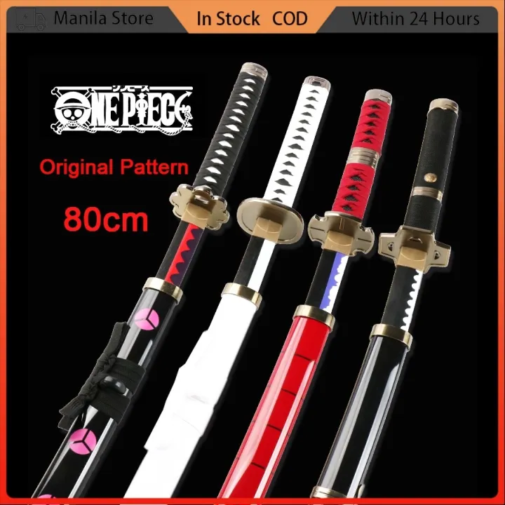 Roronoa Zoro Sword Anime Cosplay Wooden Katana Three-knife Ghost Cut ...