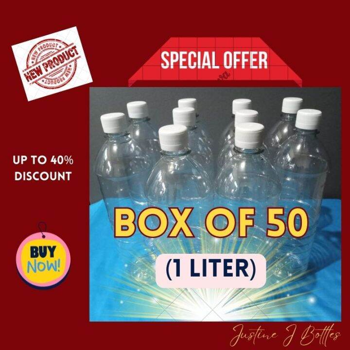 PET Plastic Bottle BOX of 50 (1.5L/1Liter) | Lazada PH
