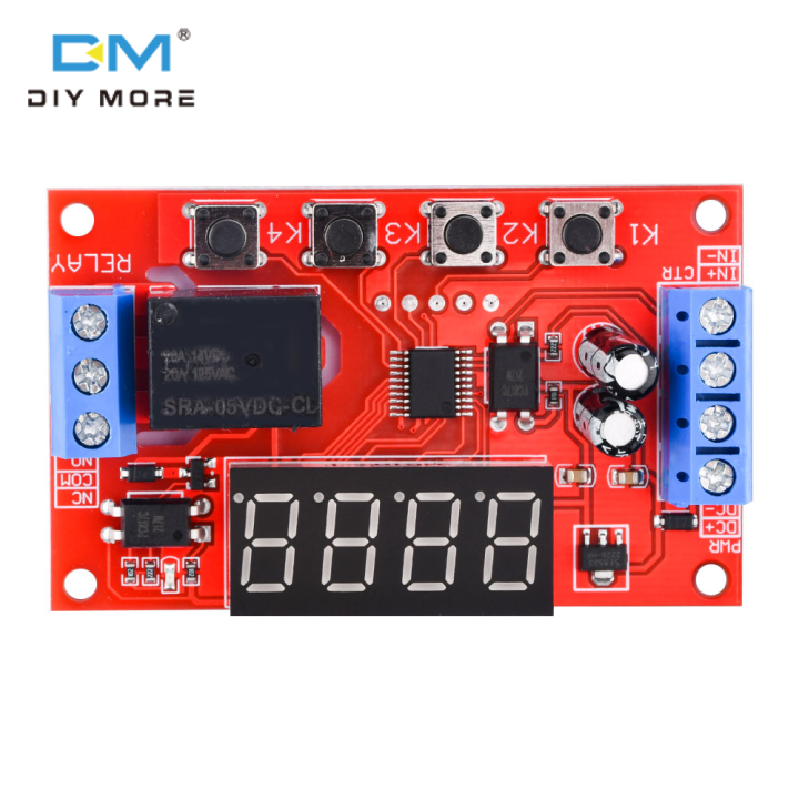 diymore Time Delay Relay DC 5V 12V 24V Timer Module Trigger Cycle Delay Timing Circuit Switch ...