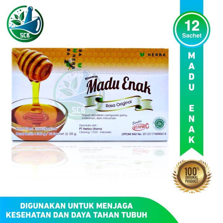 Madu Enak Sachet Minuman Madu Multivitamin Isi 12 Sachet | Lazada Indonesia