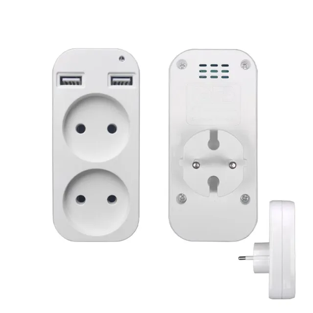 Wall USB plug adapter double Socket Outlet for phone charge Free ...