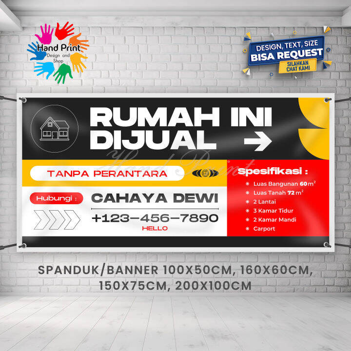 Spanduk Banner MMT Promosi Jual Rumah Sewa Rumah Kontrakan | Lazada ...