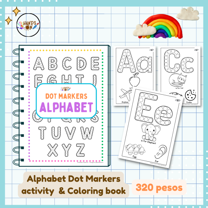 Hands On Alphabet dot markers activity & coloring book | Lazada PH