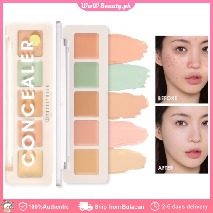 5 Colors Skin Corrector Concealer Palette Multicolor All skin Tones ...
