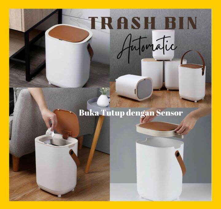 Tempat Sampah Otomatis dengan Handle Estetik Tong Sampah Sensor ...