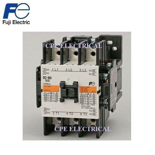 FUJI SC-N3 AC3 65A 30KW 40HP Magnetic Contactor 240VAC 2NO 2NC | Lazada