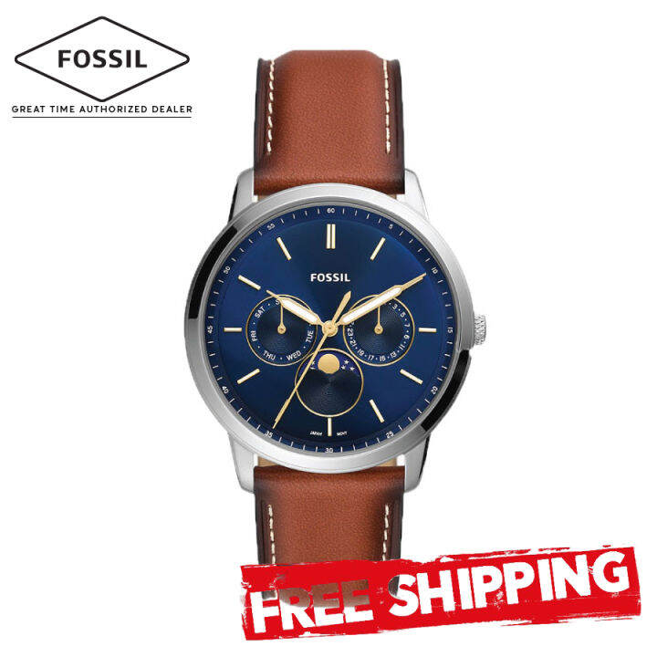 Fossil FS5903 Men's Neutra Moonphase Multifunction Brown LiteHide ...