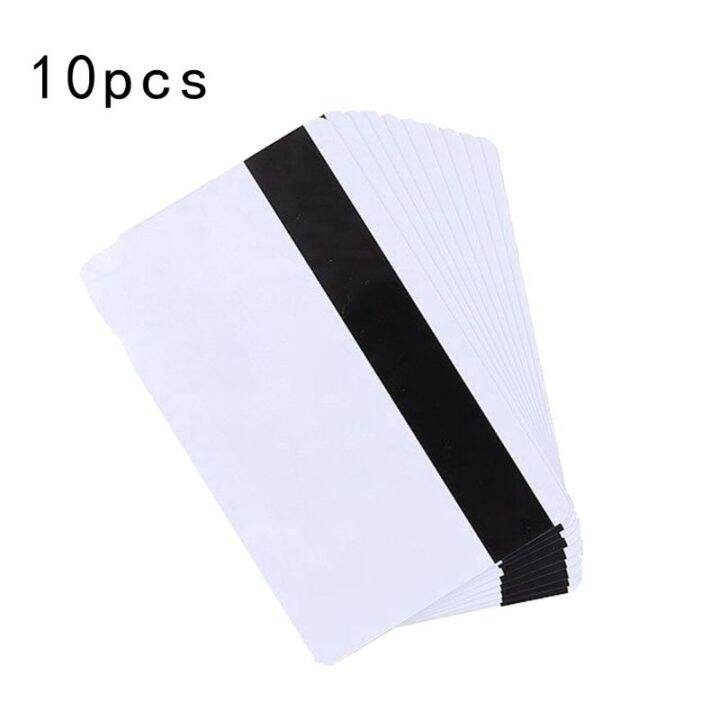 10PCS High Resistance Blank PVC Magnetic Stripe Card 2750 OE Hi-Co 3 ...
