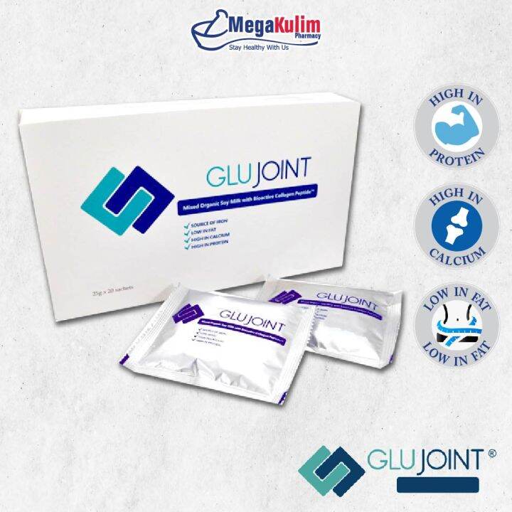 Glujoint Mixed Organic Soy Milk With Bioactive Collagen 25g X 20's | Lazada