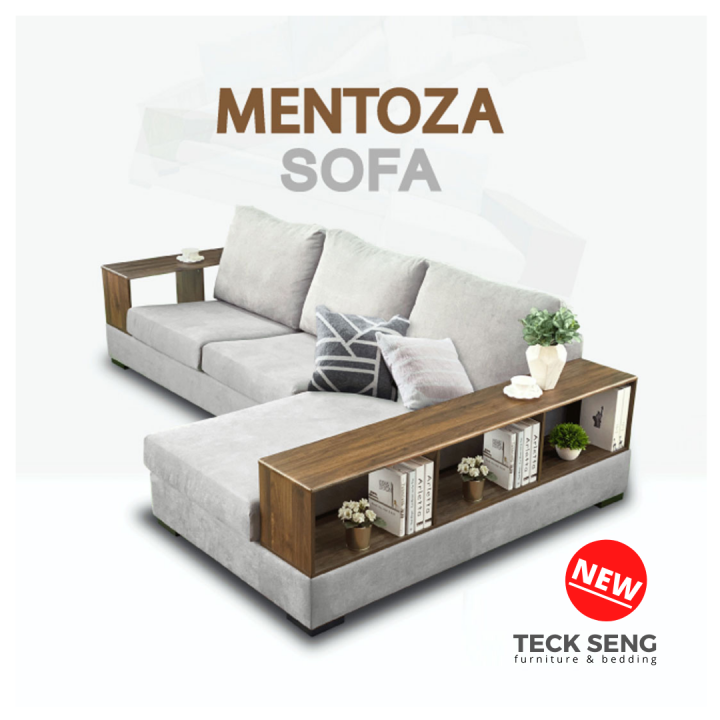 [TECK SENG] MENTOZA L SHAPE SOFA / Kerusi Ruang Tamu / Sofa Set ...