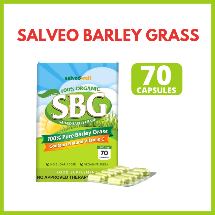 SALVEO BARLEY GRASS 70 Capsules 500mg Pure and Organic | Lazada PH
