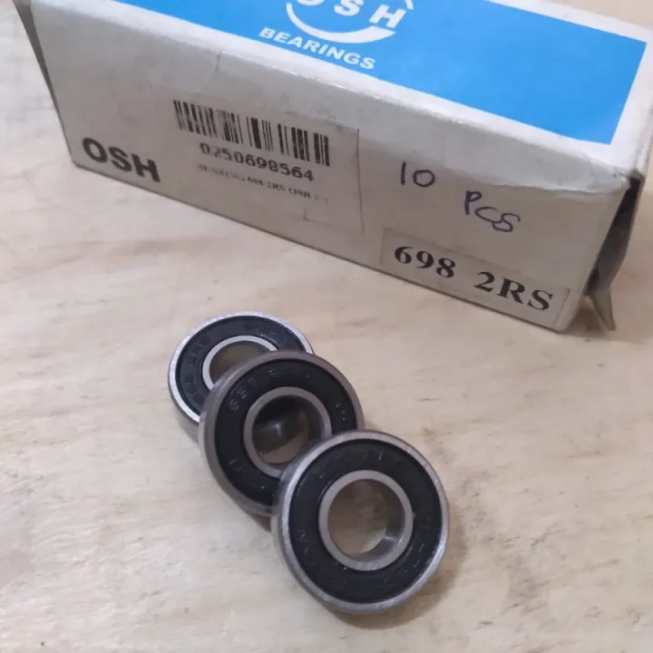 Lahar Laher Bearing 698 2RS OSH bering 698 OSH 10 PCS | Lazada Indonesia