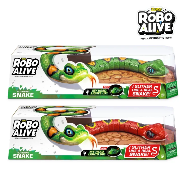 Robo Alive Slithering Snake Series 3 Battery-Powered Robotic Toy by ...