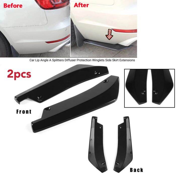 CPA Universal Car Rear Bumper Lip Angle A Splitters Diffuser Protection ...