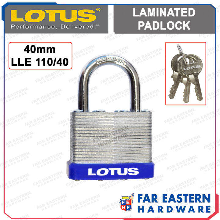 LOTUS Laminated Padlock 40mm LLE 110/40 LTHT | Lazada PH