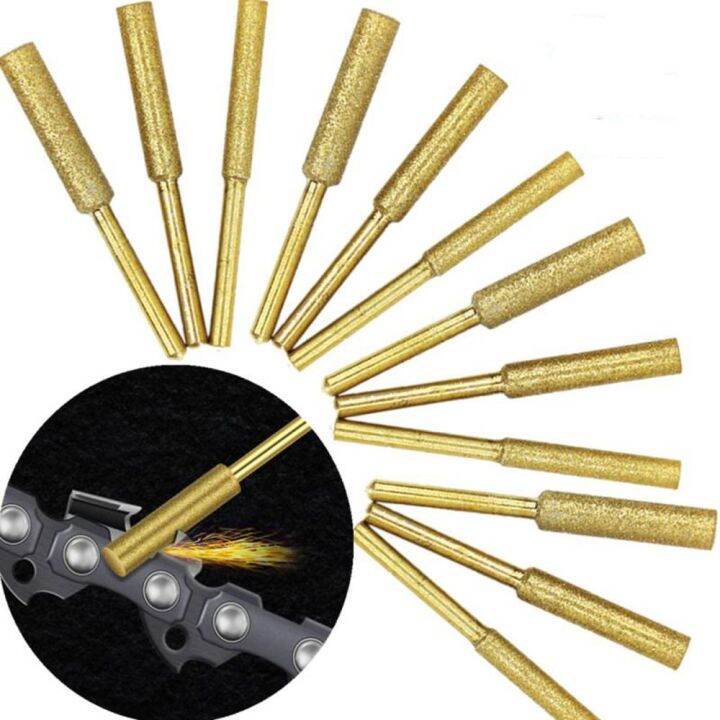 MICANGP 4/4.8/5.5mm Titanium Chainsaw File Sharpening Grind Bit Set ...