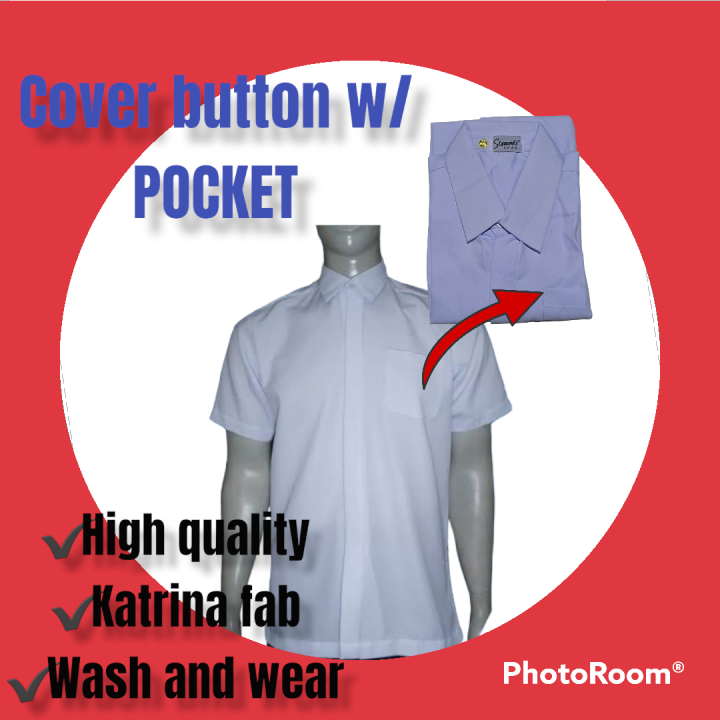 QUALITY/BEST SELLER POLO BARONG / COVER BUTTON W/ POCKET ( KATRINA ...
