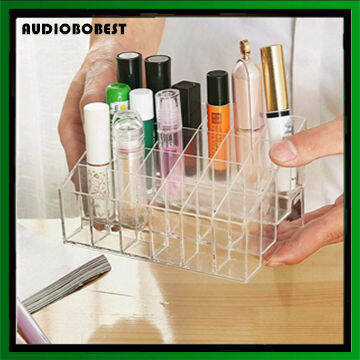 24 Lipstick Holder Display Stand Cosmetic Storage Rack Organizer Makeup ...