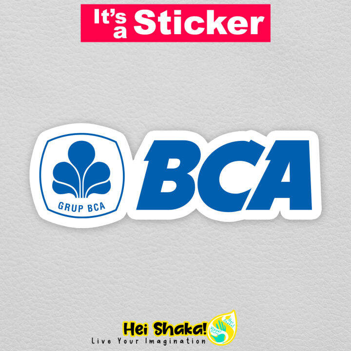 Heishaka Stiker Bank BCA Logo Putih Sticker Vinyl Anti Air | Lazada ...