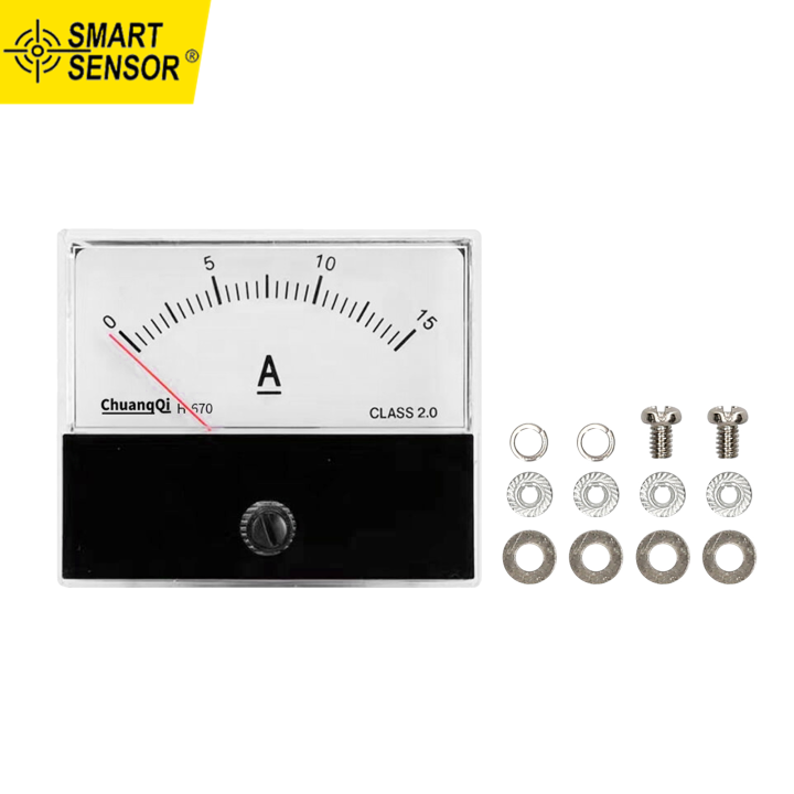 Smart Sensor Analog Current Panel Meter Ammeter Gauge Class 2.5 ...