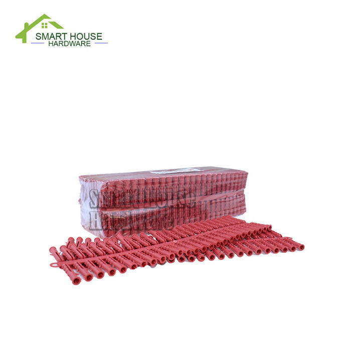 6MM PVC WALL PLUG (20LENGHT/PACK) (1000PCS) RED | Lazada