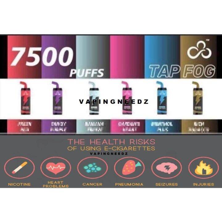 HOT TOP FOG / TAP FOG 7500 PUFFS DISPOSABLE VAPE POD | Lazada PH