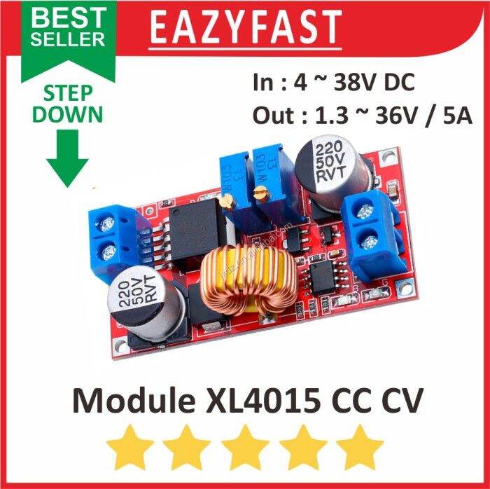 Step Down 5A XL4015 CC CV R Module Modul DC Adjustable Power Regulator | Lazada Indonesia