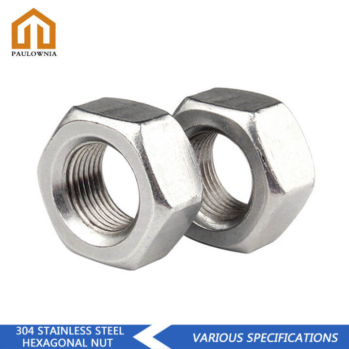 Solid Stainless Steel 304 Hex Hexagon Nuts for M1 M1.2 M1.4 M1.6 M2 M2.5 M2.6 M3 M3.5 M4 M5 M6 ...