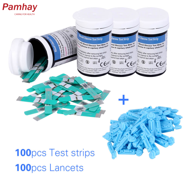 YASEE 100pcs Blood Glucose Meter Blood Sugar Test Strips Test Paper For ...