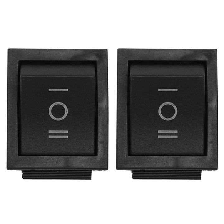 2X 6-Terminals 3 Position ON/OFF/ON DPDT Boat Rocker Switch 16A 250VAC ...