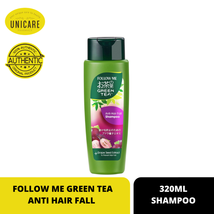 FOLLOW ME GREEN TEA ANTI HAIR FALL SHAMPOO 320ML | Lazada