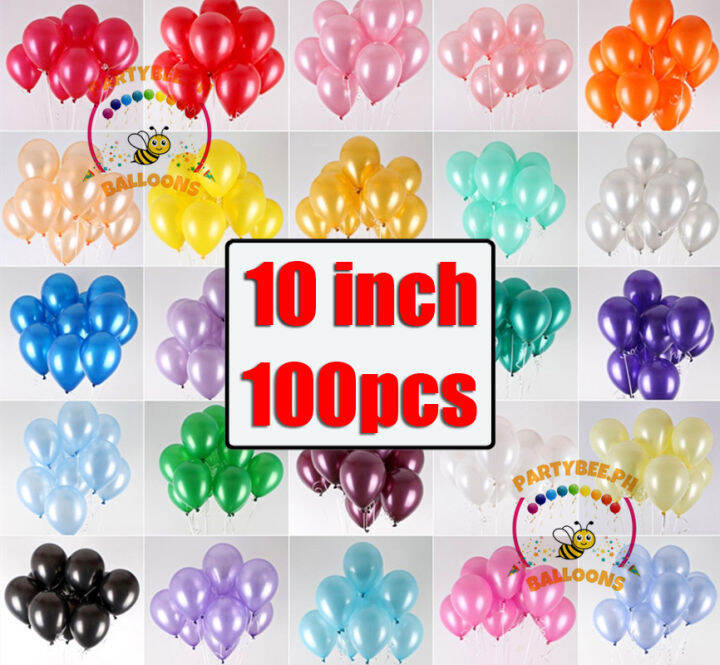 100pcs Metallic Balloon Size 10Inch PEARLY METALLIC Balloons PartyNeeds ...