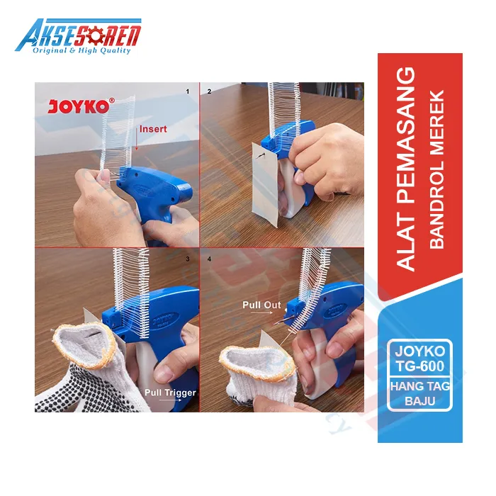 TAG GUN JOYKO [TG-600] / ALAT TEMBAK PEMASANG LABEL BANDROL HARGA ...