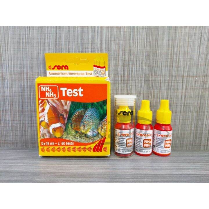 SERA NH4 NH3 AMMONIUM AMMONIA TEST ALAT PENGUKUR KADAR AIR AQUARIUM ...