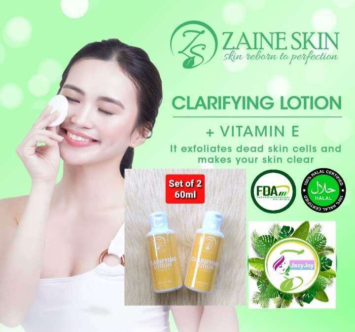 ZAINE SKIN(SET OF 2X60ML) CLARIFYING LOTION WITH VITAMIN E. | Lazada PH