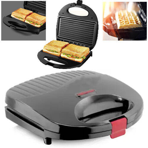 Electric Mini Sandwich Maker Grill Panini Non-stick Waffle Pan Toaster ...