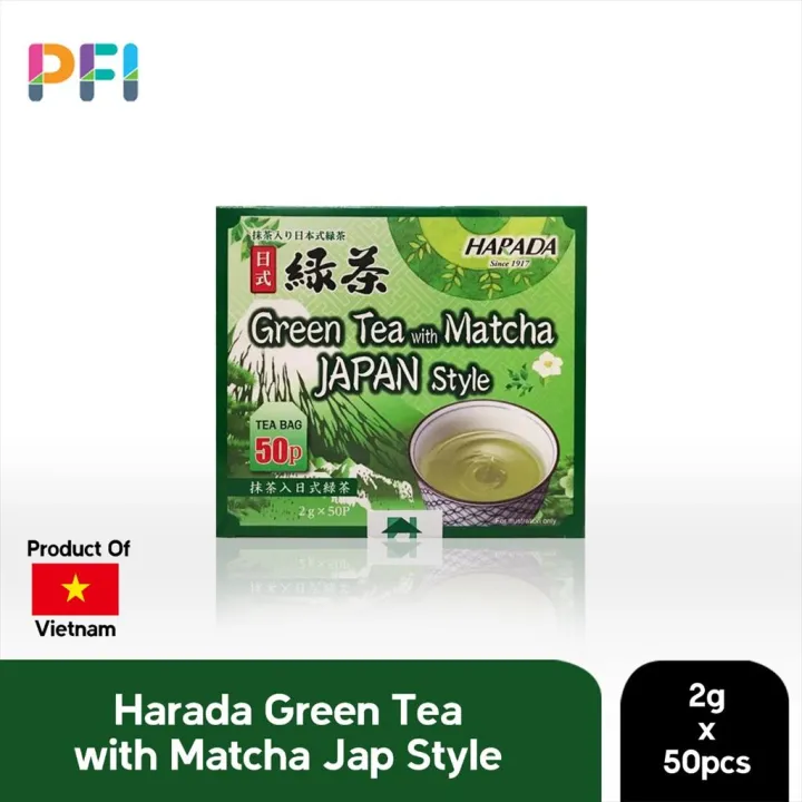 Harada Green Tea with Matcha Japan Style Box - 50 sachet | Lazada Indonesia