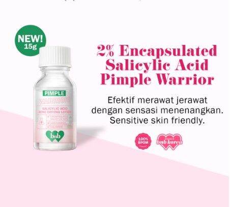 BNB barenbliss Pimple Warrior! Salicylic Acid Acne Drying Lotion - Acne ...