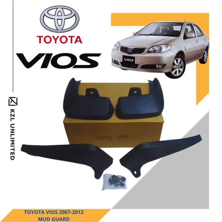 Vios 2007-2012 Gen 3 Mud Guard w/ Screws - Mudguard / Splash Pad/ Heavy ...
