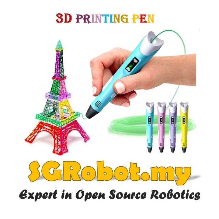 3D Printing Pen 3D Arts Drawing Student Learning Pen With LED Display ...