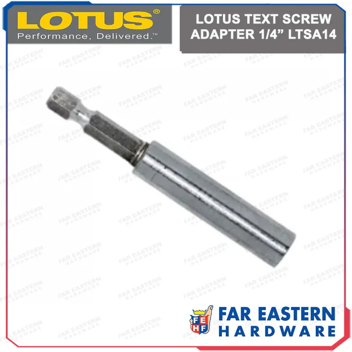 LOTUS Tekscrew Adaptor Nut Setter Magnetic 1/4" HEX (PRO) LTSA14 Text ...