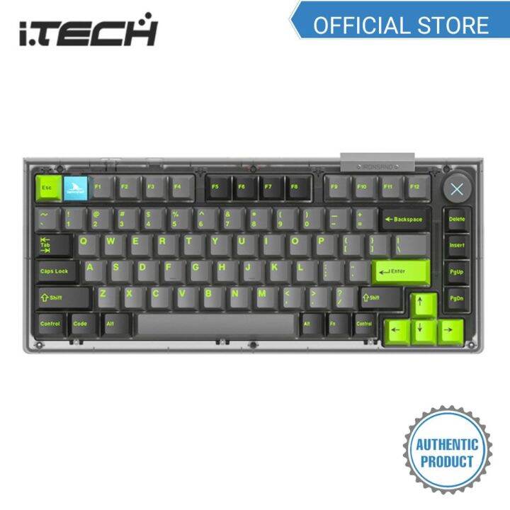 Darmoshark TOP75 Tri-Mode RGB Backlit Mechanical Keyboard | Lazada PH