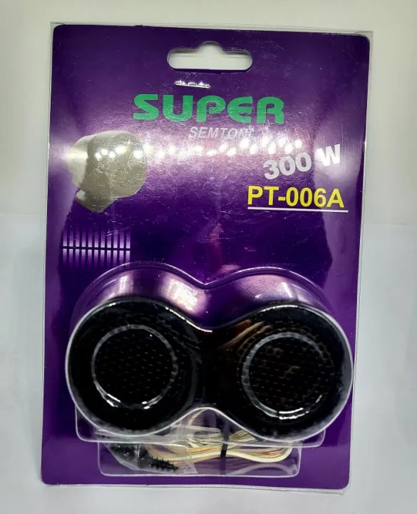 Super Piezo Tweeter 41x35mm Black Grill 4-8 Ohms 300W (pair) PT-006A ...