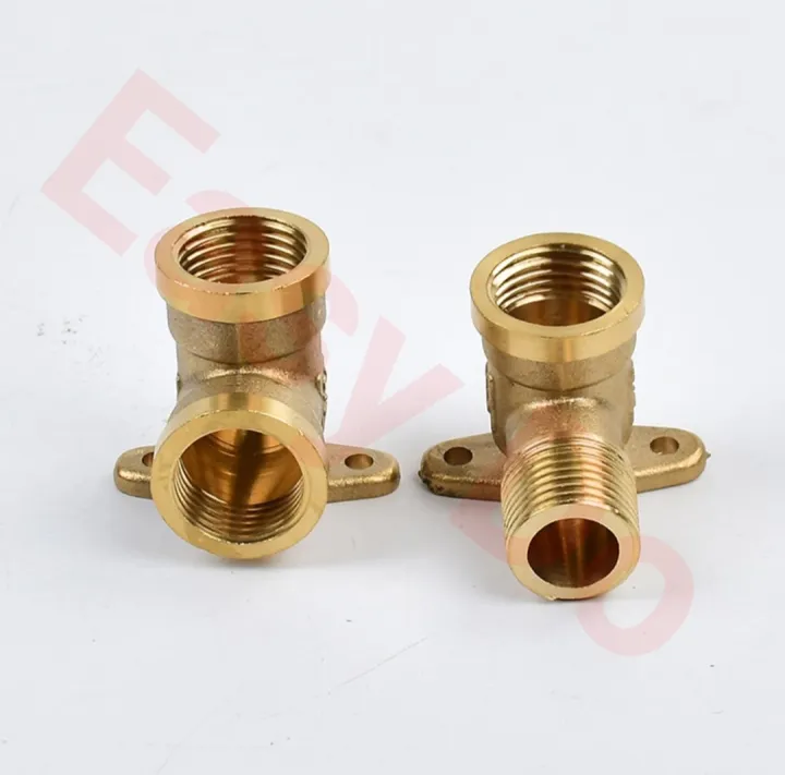 1/2" BRASS WALL PLATE ELBOW / ELBOW SCREW DINDING | Lazada